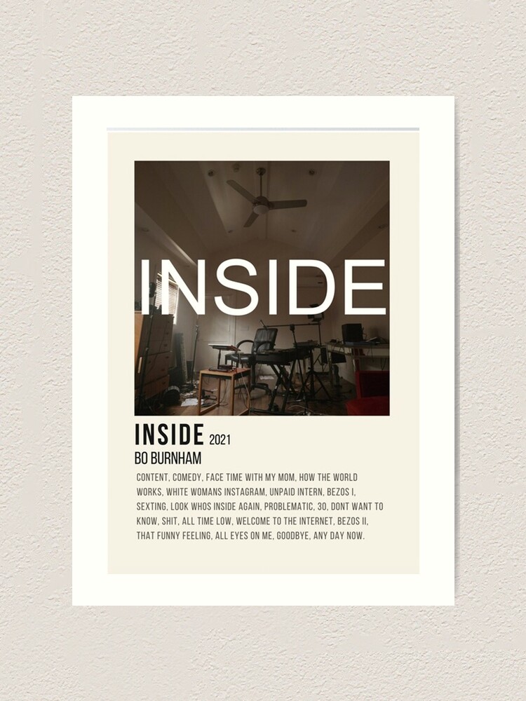 "inside bo burnham Poster" Art Print by michaeltaya | Redbubble