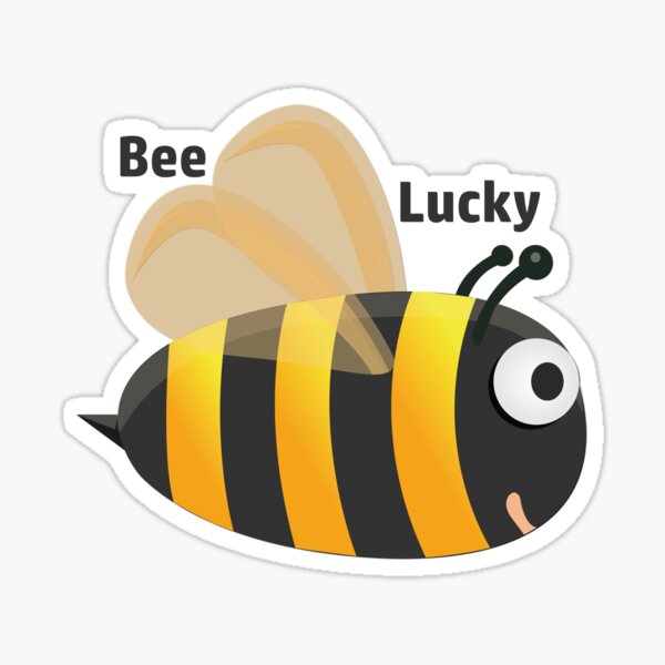 "Bee lucky" Sticker for Sale by AndaRadaArt | Redbubble