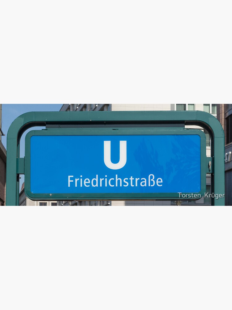 "Sign of the U railway station , Berlin, Germany, Europe" Sticker by ...