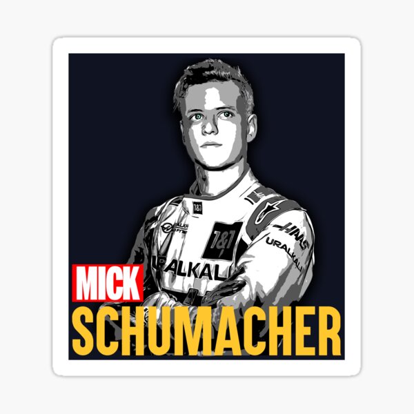 "Team Mick Schumacher" Sticker by lokielli | Redbubble