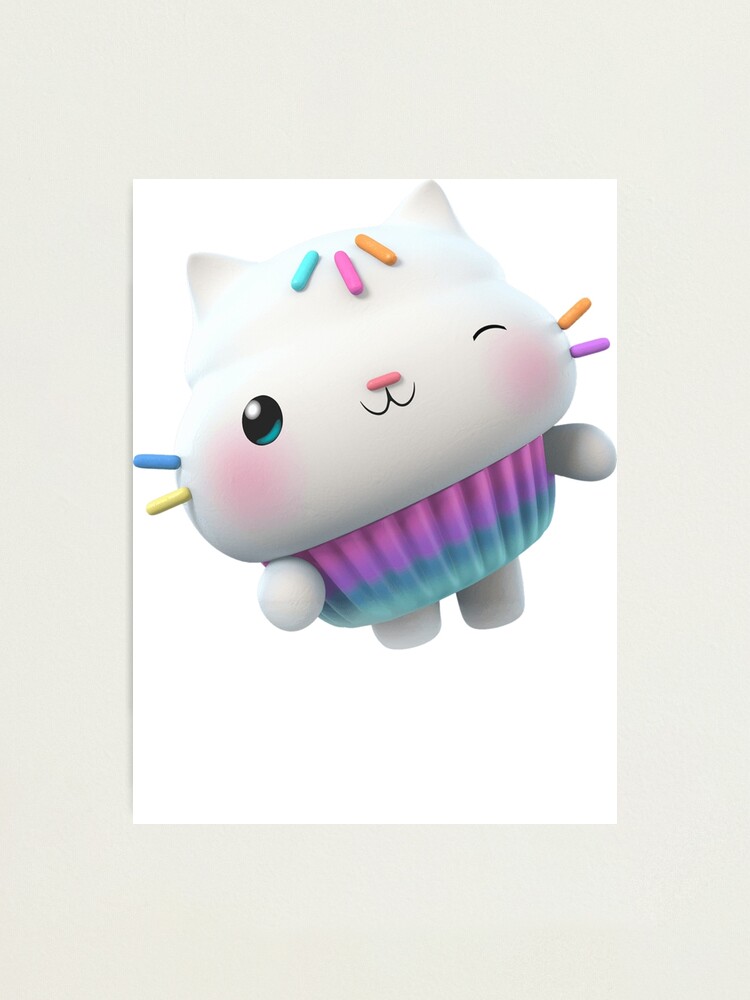 "Gabby Dollhouse - Cakey Cat Sticker" Photographic Print for Sale by ...