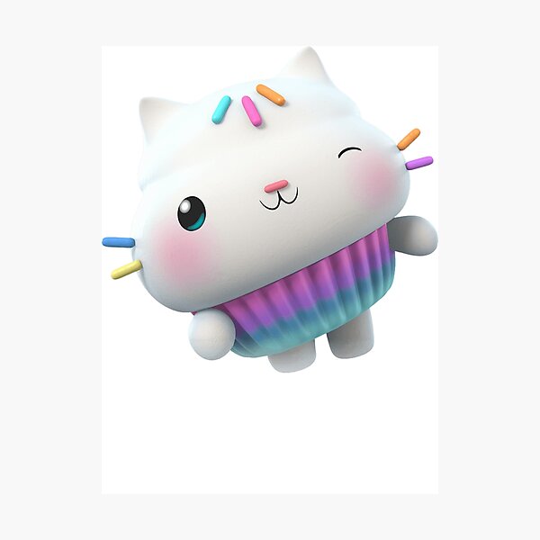 "Gabby Dollhouse - Cakey Cat Sticker" Photographic Print for Sale by ...