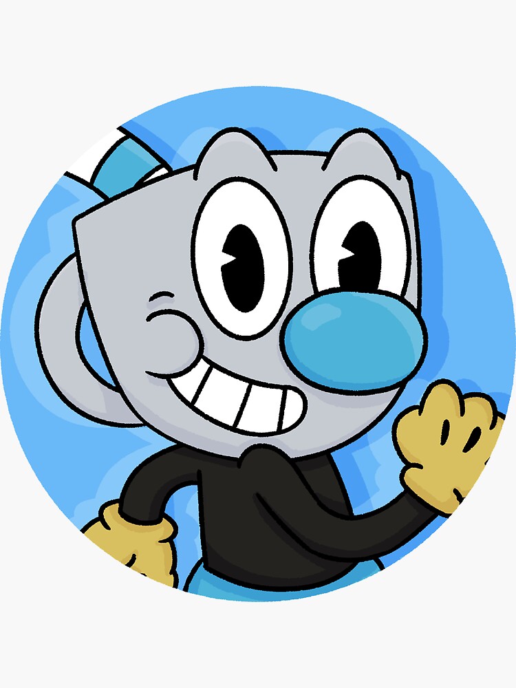 "Cartoon Mug man" Sticker for Sale by LoserMangaka | Redbubble