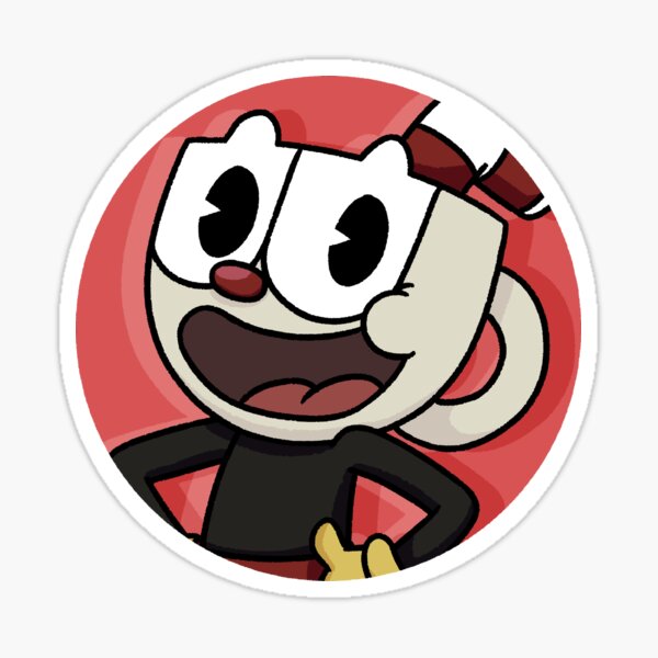 "Cartoon Cup head" Sticker by LoserMangaka | Redbubble