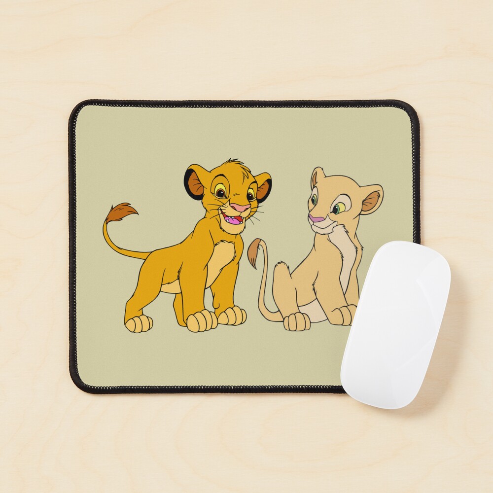 "Simba and Nala" Sticker for Sale by RMelissart | Redbubble