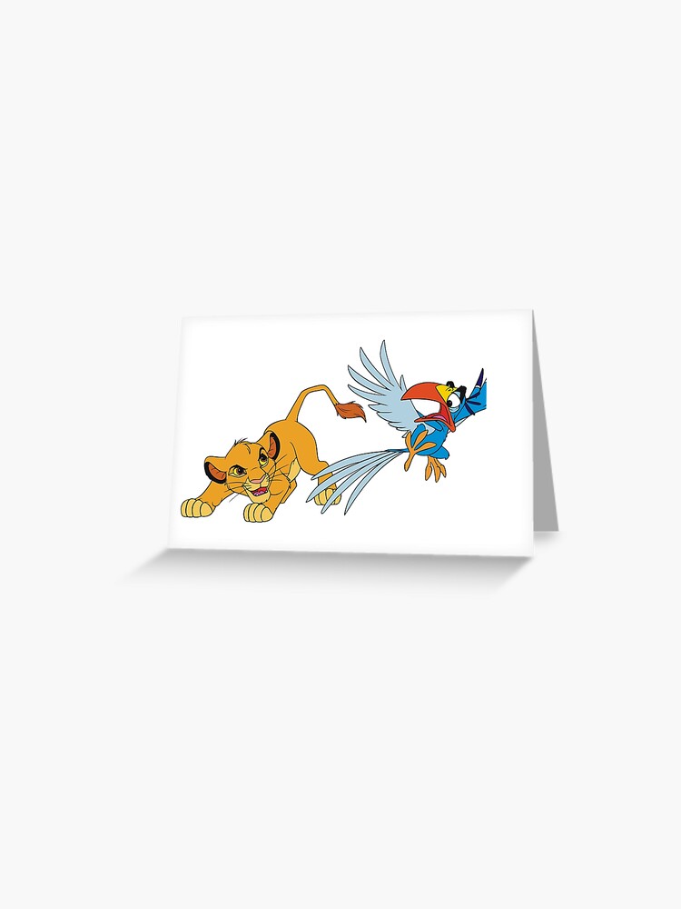 "Simba and Zazu - Lion King" Greeting Card for Sale by RMelissart ...