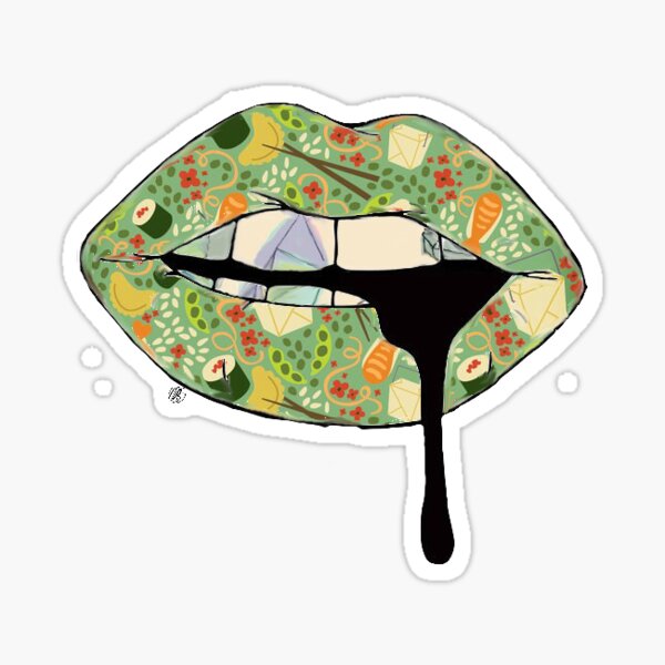 "Drooling Over Takeout" Sticker by eskimobabe | Redbubble