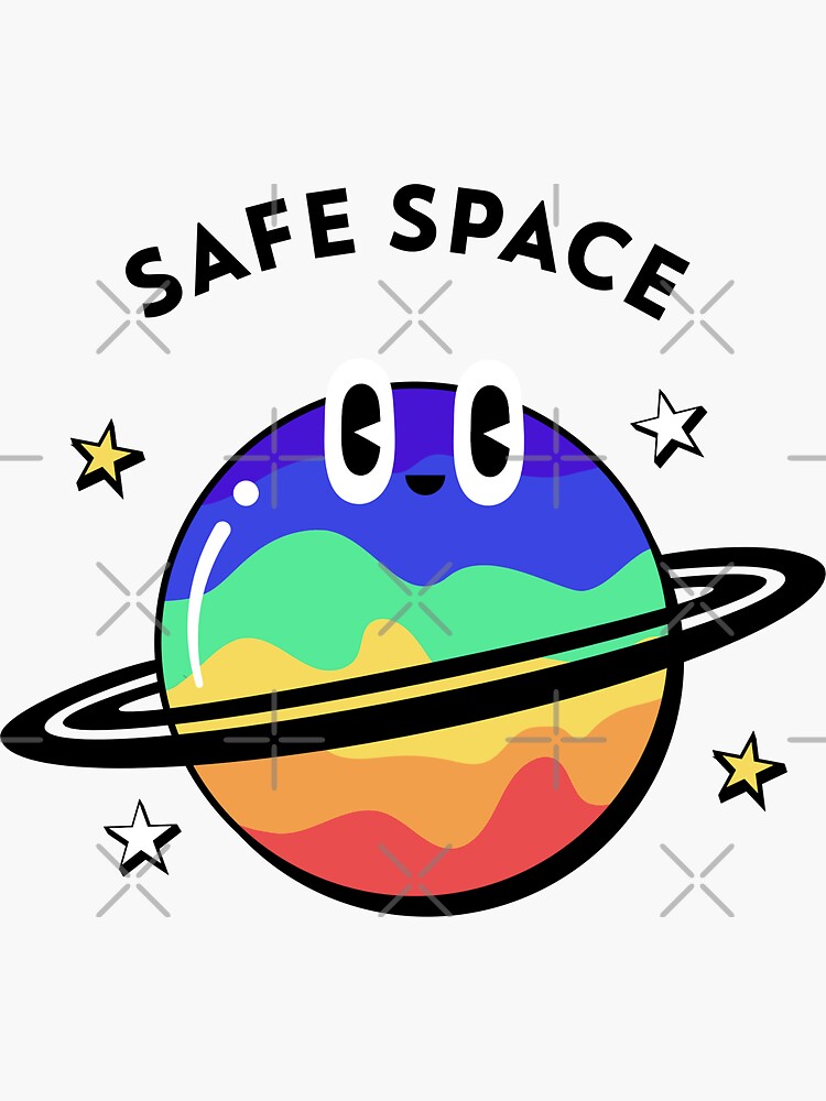 "Safe Space" Sticker by QueerZone0 | Redbubble