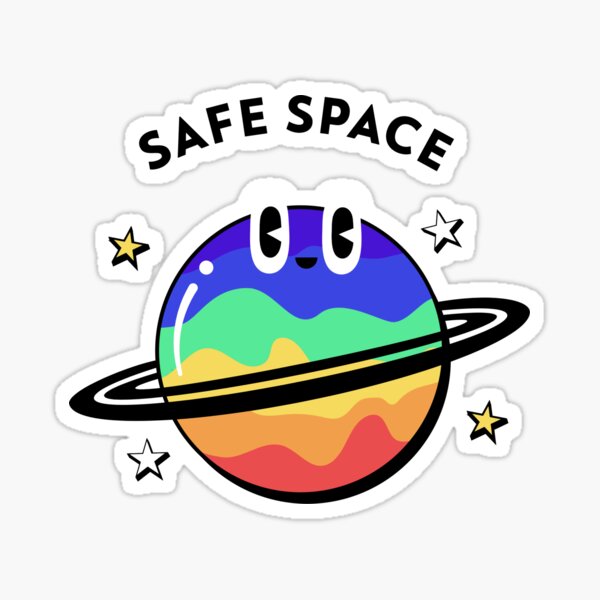 "Safe Space" Sticker by QueerZone0 | Redbubble