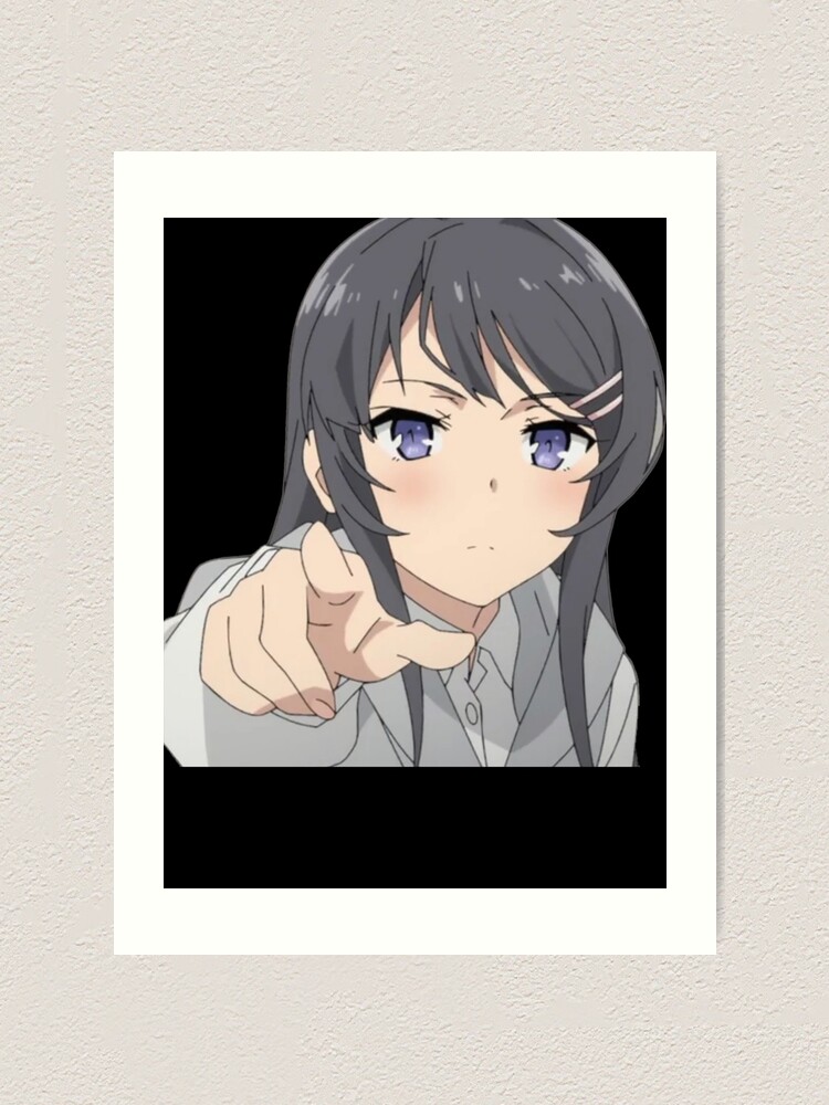 "Rio Futaba - RASCAL DOES NOT DREAM OF BUNNY GIRL SENPAI Sticker" Art ...