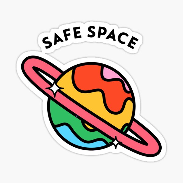 "Safe Space" Sticker by QueerZone0 | Redbubble
