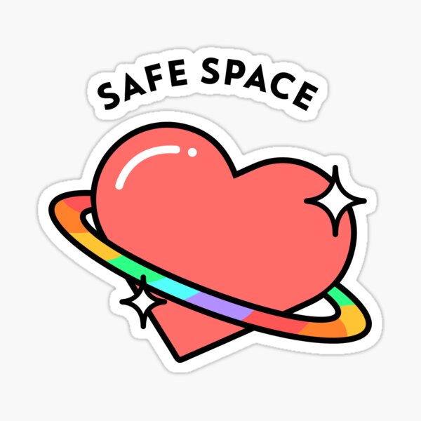 "Safe Space" Sticker by QueerZone0 | Redbubble
