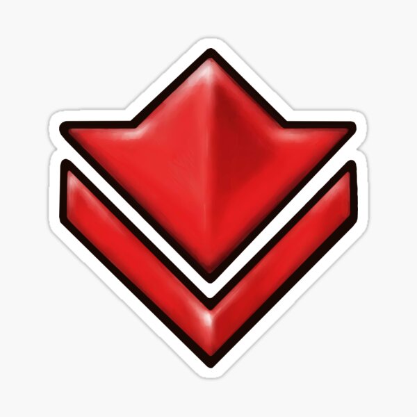 "GW2 - Red Commandant Tag" Sticker for Sale by Smyrker | Redbubble