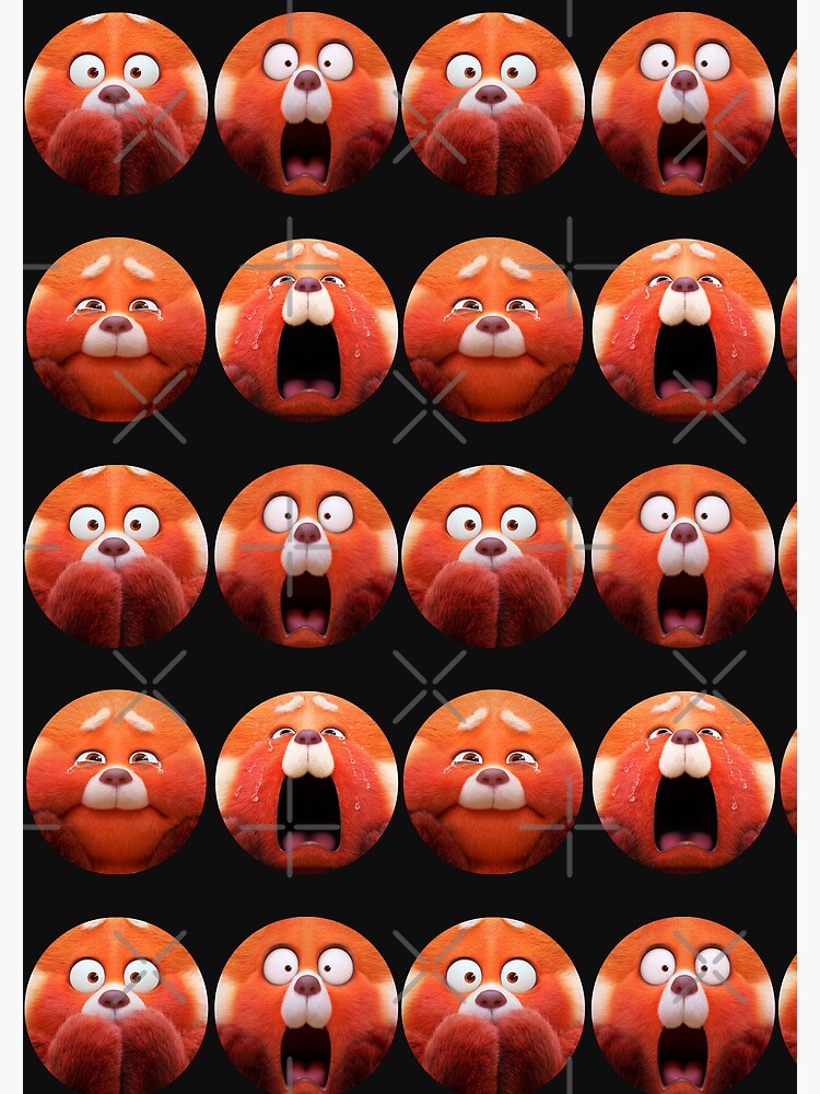 "Happiness red - very angry red - crying red - Turning red ,Turning red ...