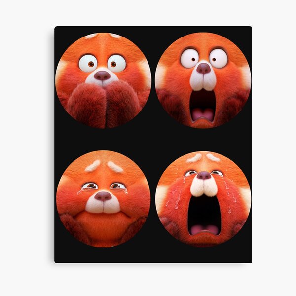 "Happiness red - very angry red - crying red - Turning red ,Turning red ...