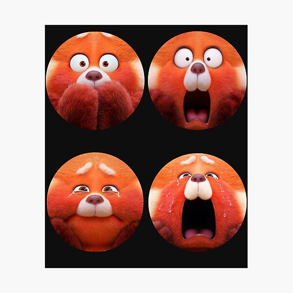 "Happiness red - very angry red - crying red - Turning red ,Turning red ...