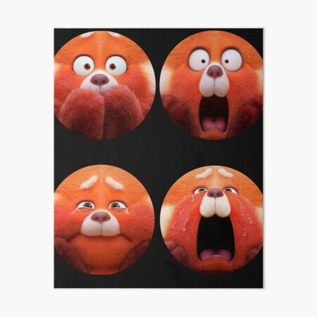 "Happiness red - very angry red - crying red - Turning red ,Turning red ...