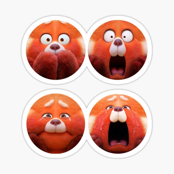 "Happiness red - very angry red - crying red - Turning red ,Turning red ...