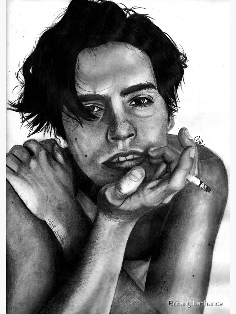 "Cole Sprouse graphite drawing" Art Print by Britdrawing | Redbubble