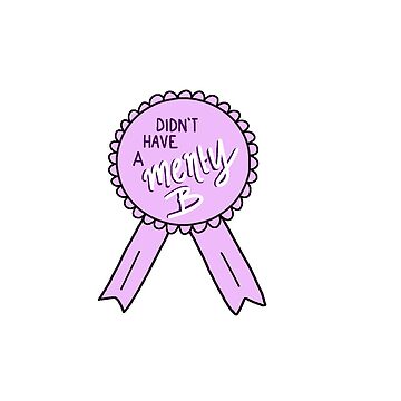 "menty b ribbon" Sticker for Sale by shoobot | Redbubble