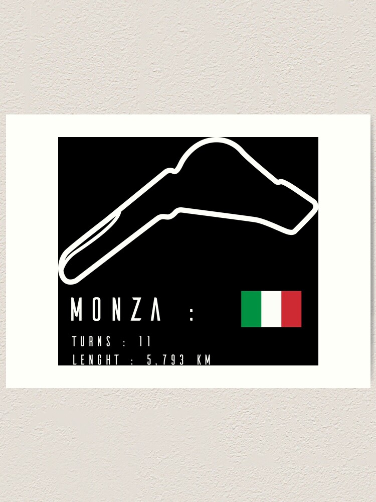"MONZA - RACE TRACK" Art Print for Sale by RaceTrack-F1 | Redbubble