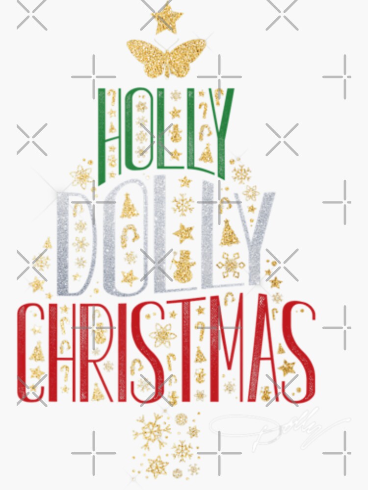 "Holly Parton Christmas" Sticker by JaneMinter | Redbubble