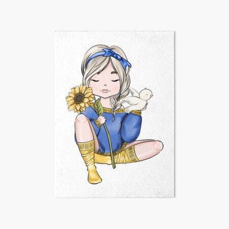 "Support Ukraine Cartoon Avatar Peace Not War" Art Board Print by ...