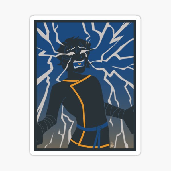 "Jay crying lightning" Sticker for Sale by shroomlog | Redbubble