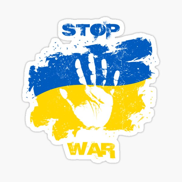 "STOP WAR" Sticker for Sale by BanganeroVBK | Redbubble