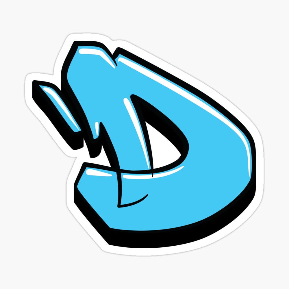 De Letter D In Graffiti