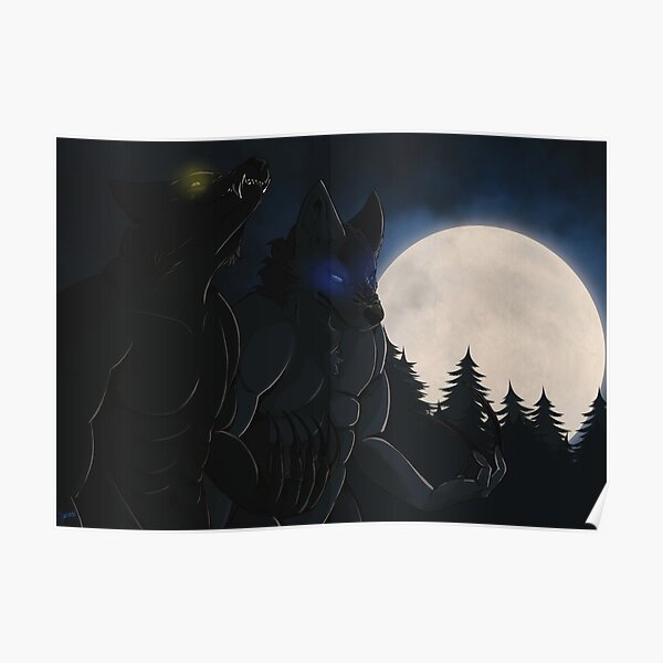 "Werewolves under the moonlight" Poster for Sale by Kristoffersson ...