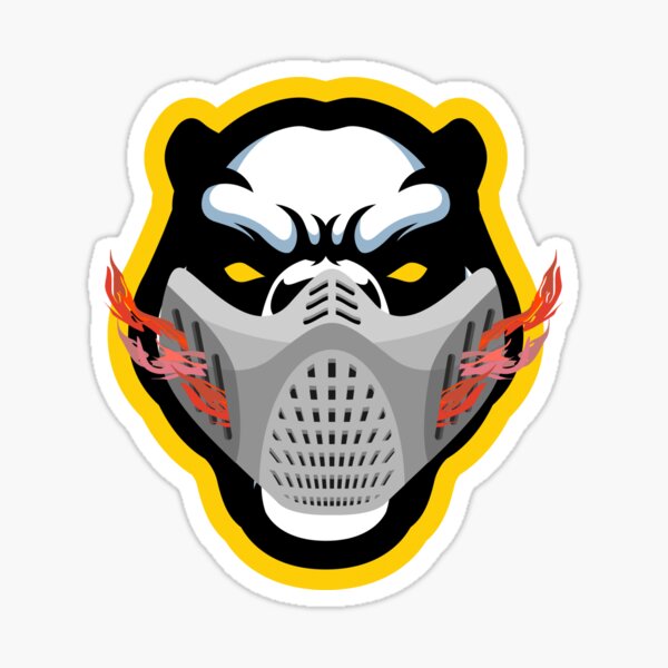 "Panda apocalypse " Sticker by TanujaSharma | Redbubble