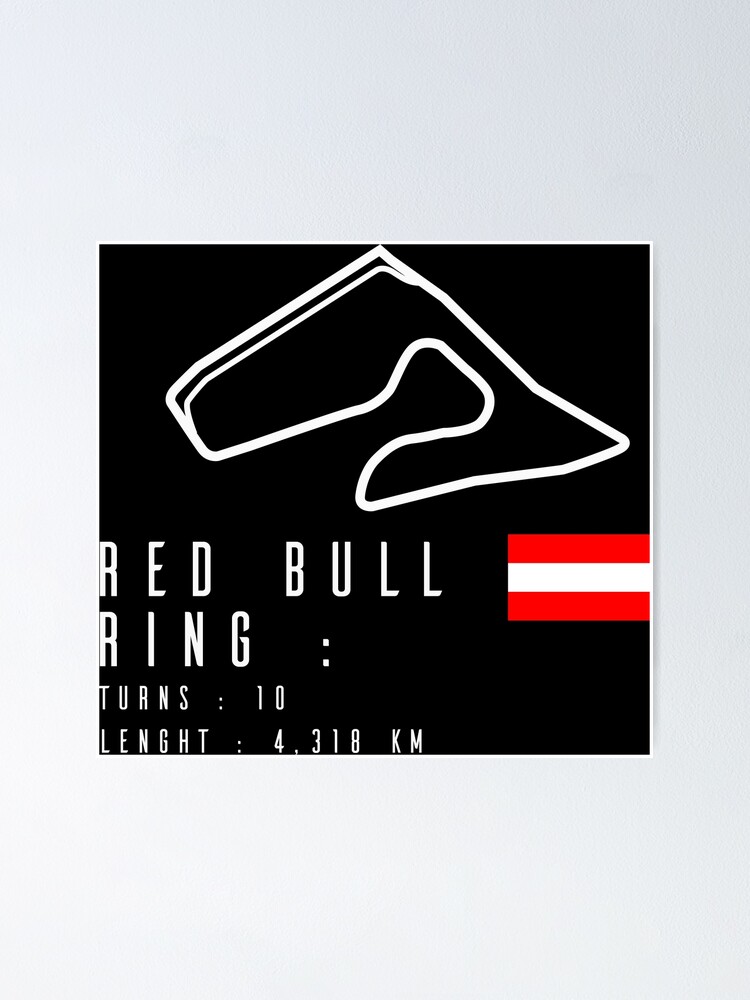 "Red Bull Ring - RACE TRACK" Poster by RaceTrack-F1 | Redbubble