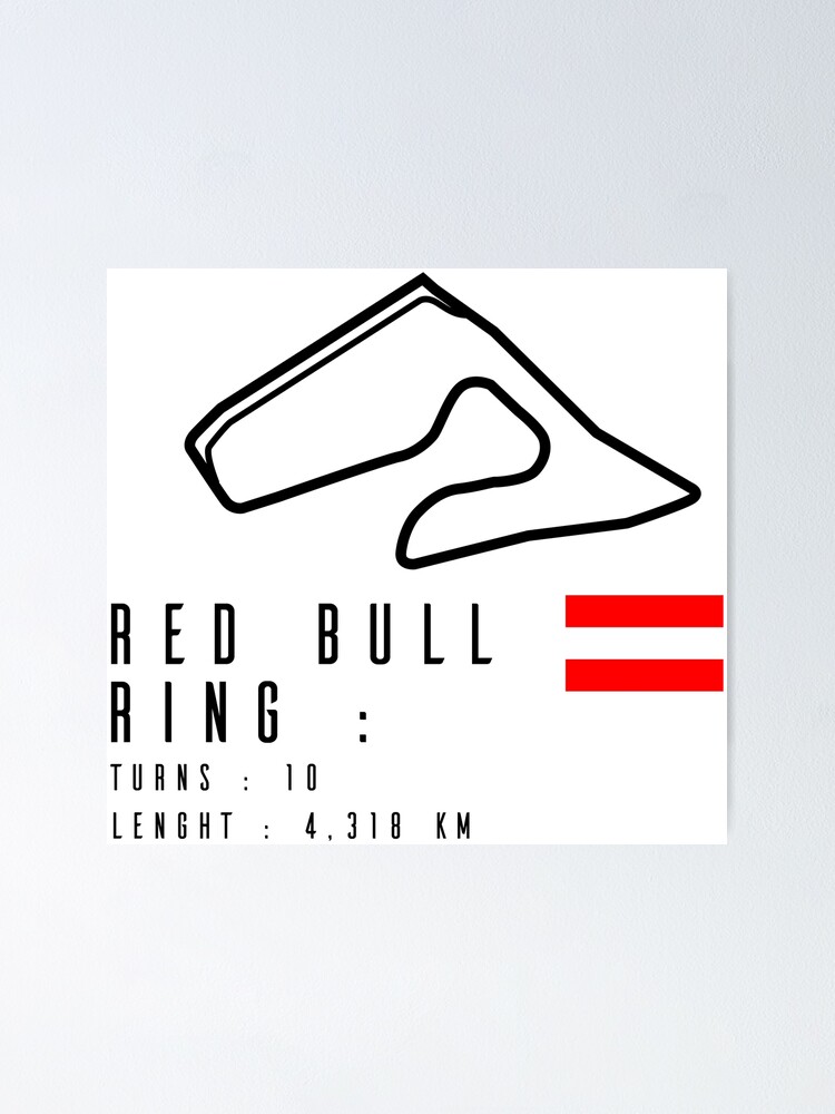 "Red Bull Ring - RACE TRACK" Poster by RaceTrack-F1 | Redbubble