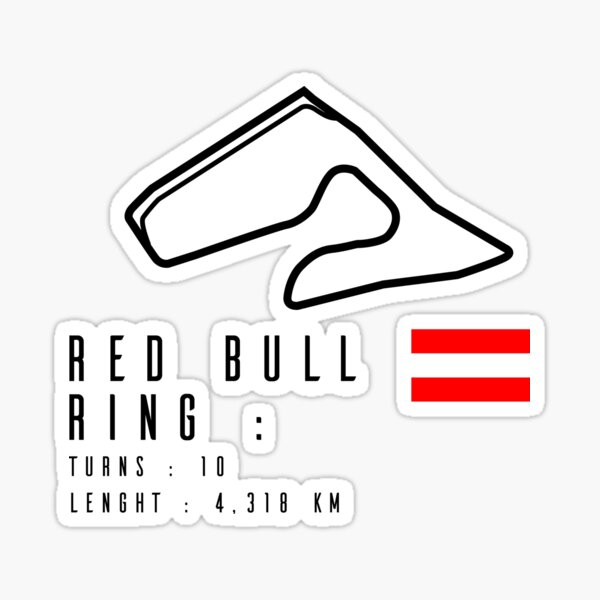"Red Bull Ring - RACE TRACK" Sticker by RaceTrack-F1 | Redbubble
