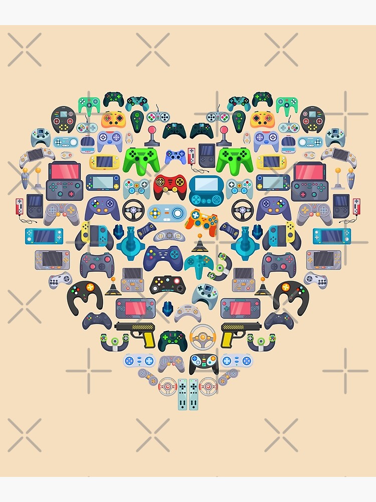 "Game Aholic Heart Gaming, Video Game Controller Heart, Video Game ...