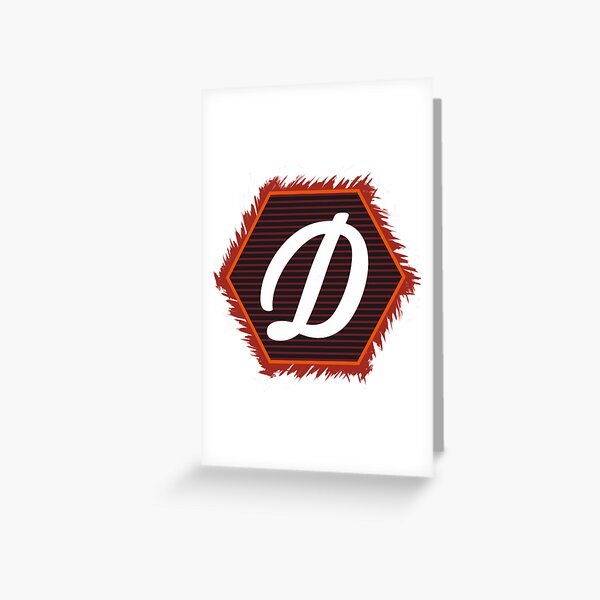 "D Alphabet Separate Logo" Greeting Card by Qadri786 | Redbubble