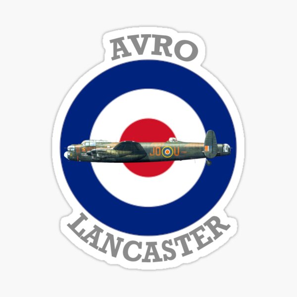 "Avro Lancaster bomber of the RAF" Sticker for Sale by Digitalfred ...