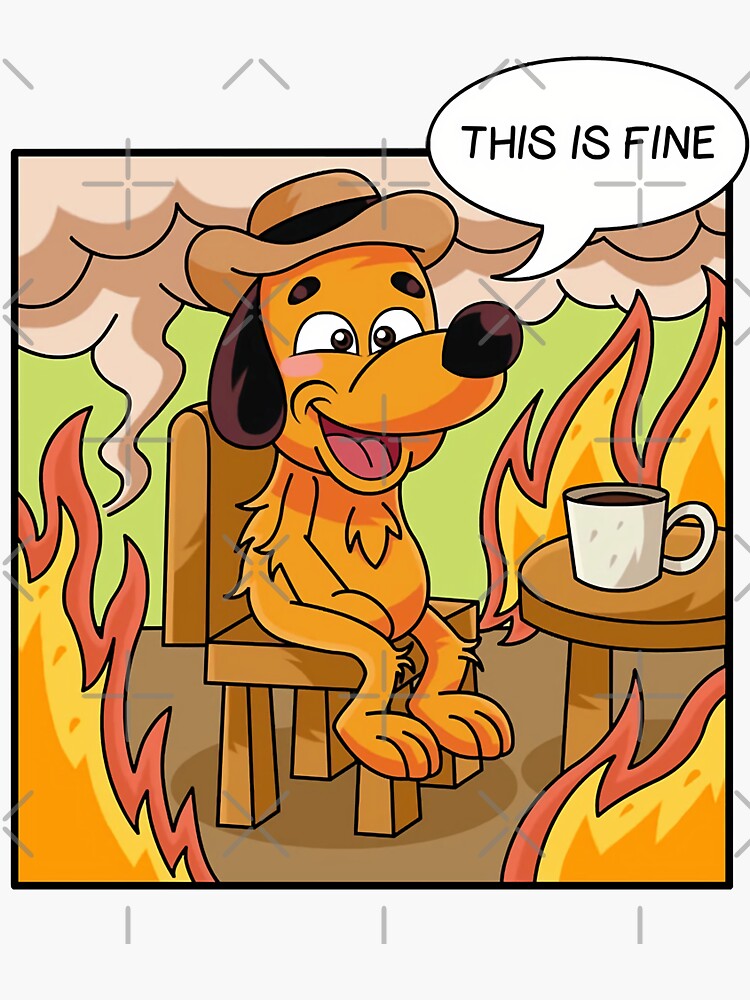 "Beautiful Model This Is Fine Meme Awesome For Movie Fans" Sticker by ...