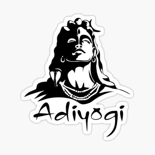 "Adiyogi" Sticker for Sale by digitalgrv | Redbubble