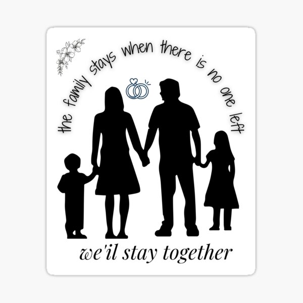 "weil stay together" Sticker for Sale by baljaouad | Redbubble