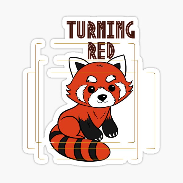 "turning red" Sticker by 97Stories | Redbubble