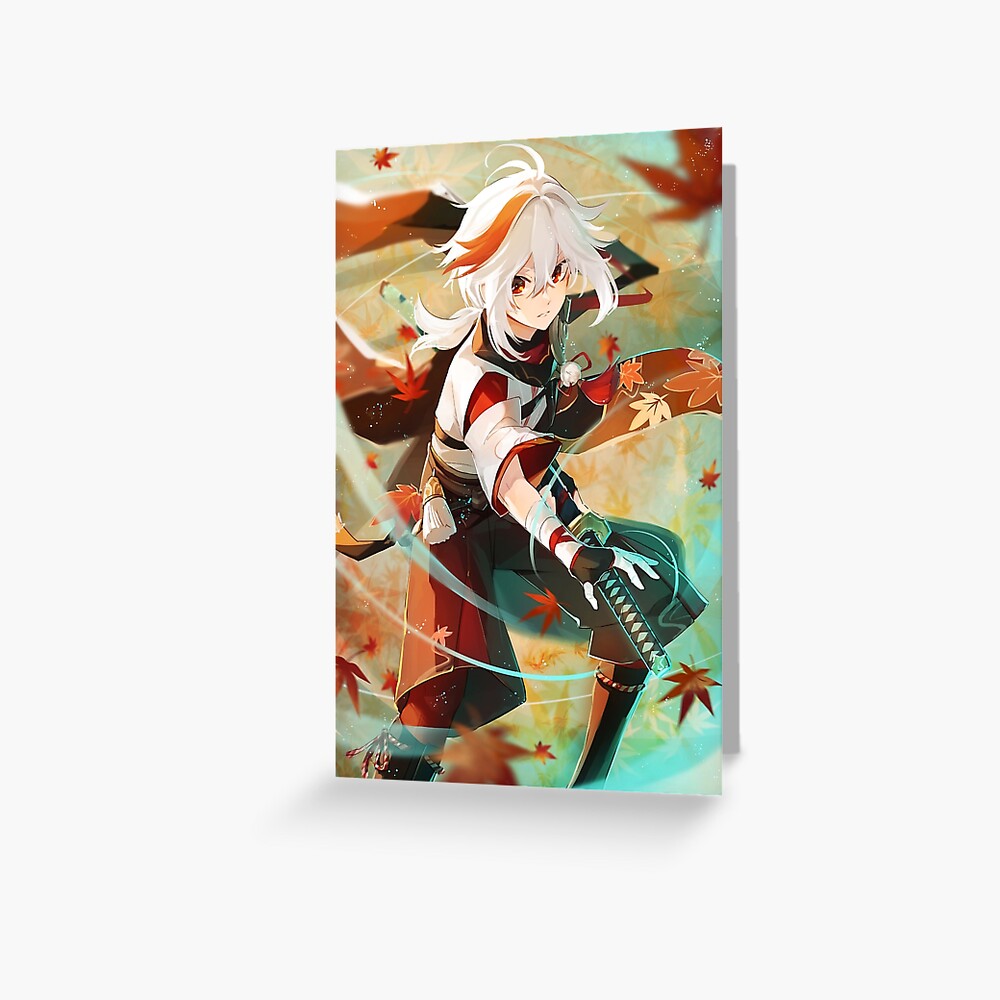 "Kaedehara Kazuha Genshin Impact" Greeting Card by Seodalmi | Redbubble