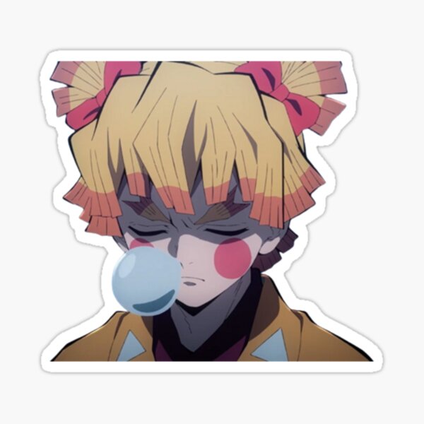 "zenitsu demon slayer " Sticker by candtee | Redbubble