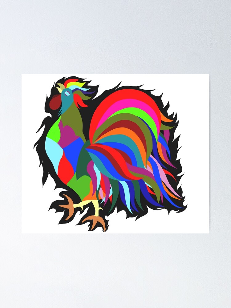 Poster « coq », par devil0035 | Redbubble