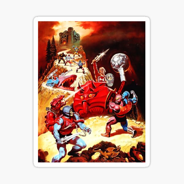 Pegatina «He-Man Bashasaurus Alt Premium» de Staugustean | Redbubble