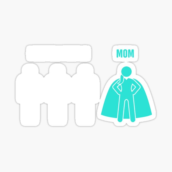 Normal People Supper Mom Happy Mothers Day Sticker By Niravquirog