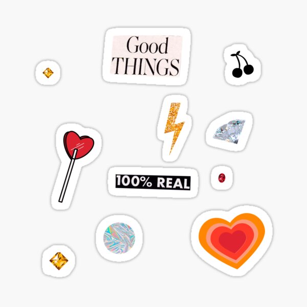 "Manifesting Good Things Collage" Sticker for Sale by amearnest | Redbubble