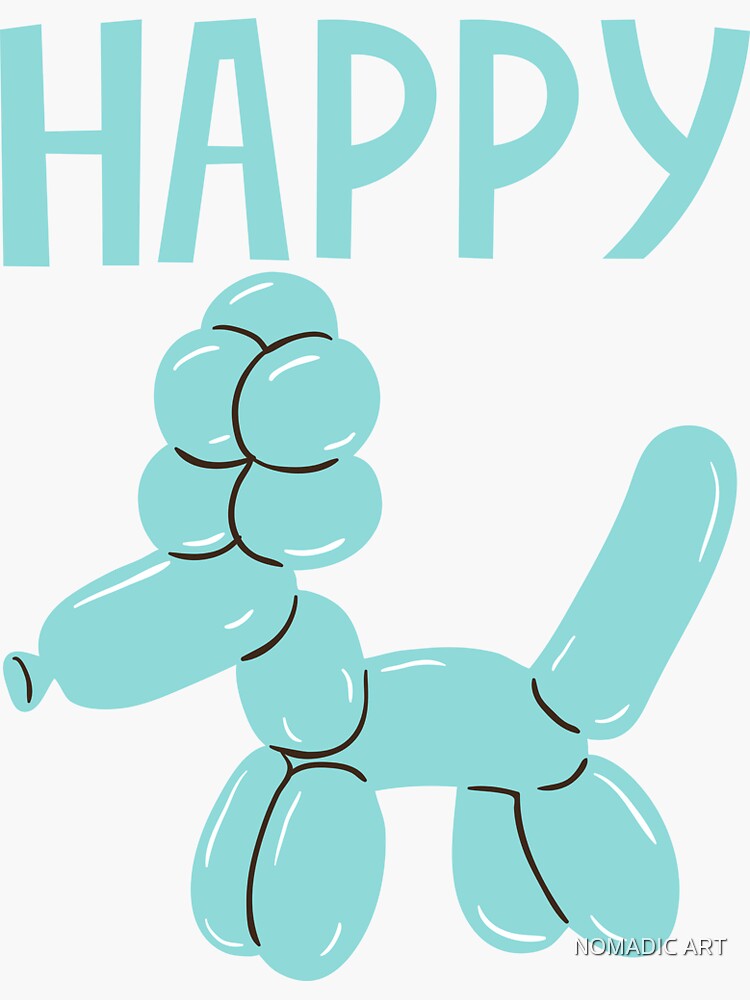 "Focus on the positive- wiener dog balloon" Sticker by BP28 | Redbubble