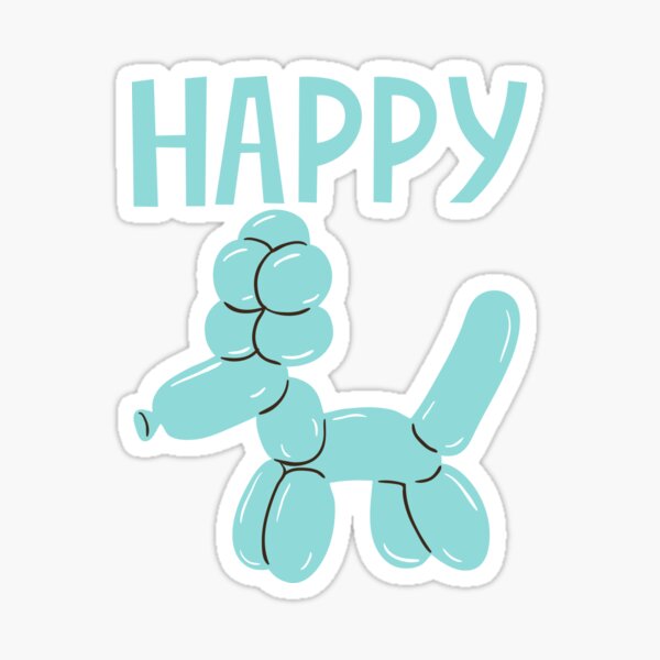 "Focus on the positive- wiener dog balloon" Sticker by BP28 | Redbubble